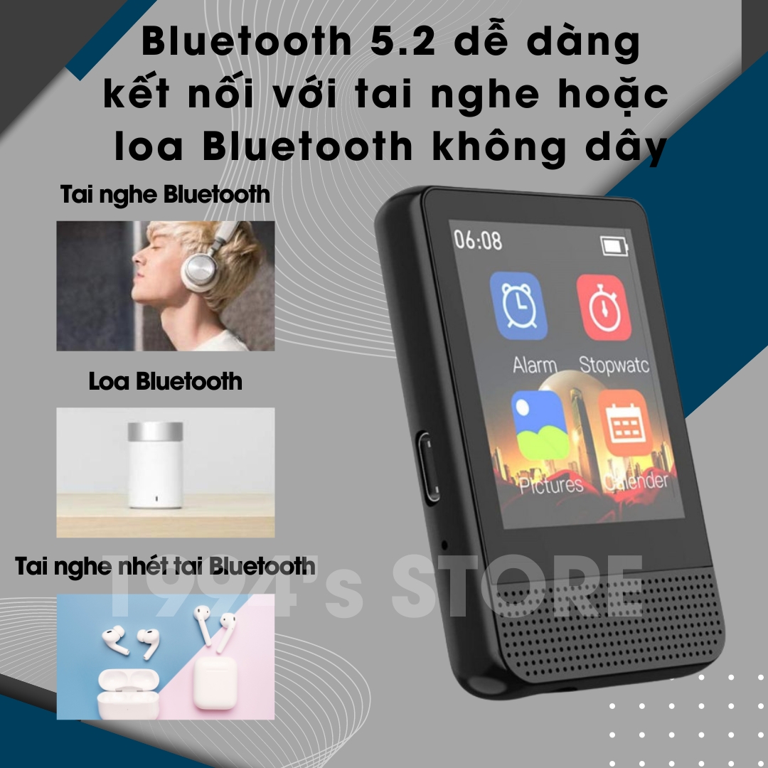 Bản 2025 Máy Nghe Nhạc Ruizu M16 Lossless - Bộ nhớ 32Gb - Bluetooth 5.2 ...