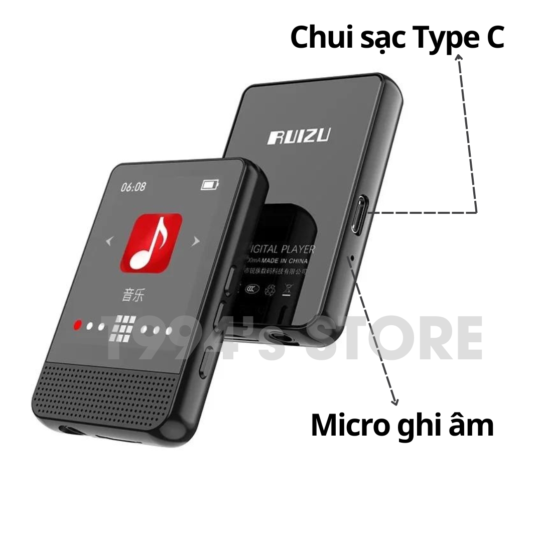 Bản 2025 Máy Nghe Nhạc Ruizu M16 Lossless - Bộ nhớ 32Gb - Bluetooth 5.2 ...