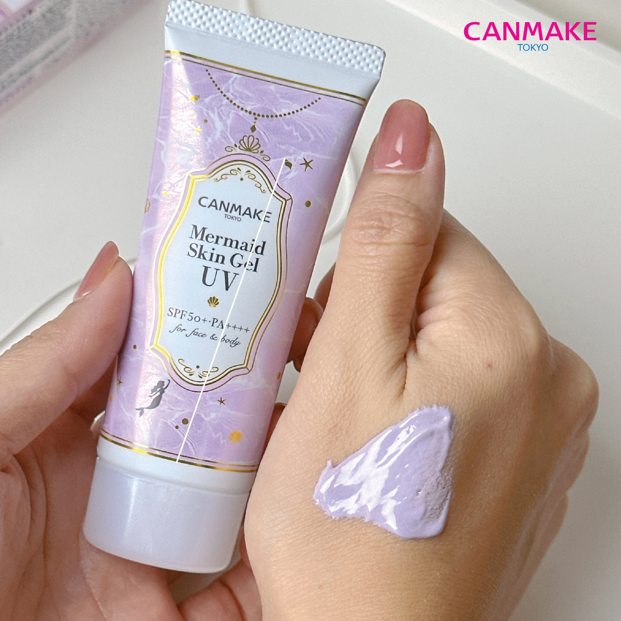 Kem lót chống nắng Canmake Mermaid Skin Gel UV SPF50+ PA++++ 40g - Nội địa Nhật | Shopee Việt Nam