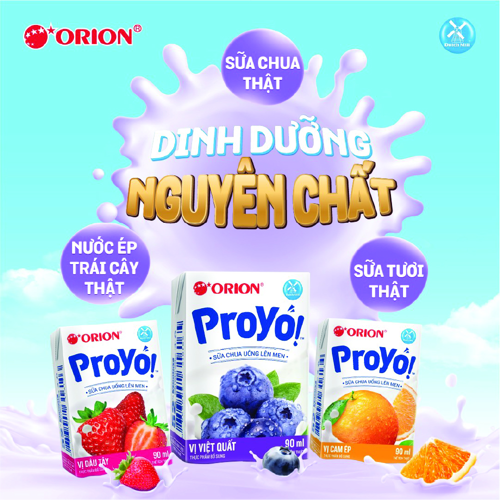 Thùng 48 hộp Sữa Chua Uống ORION ProYo vị Việt Quất 90ML | Shopee Việt Nam