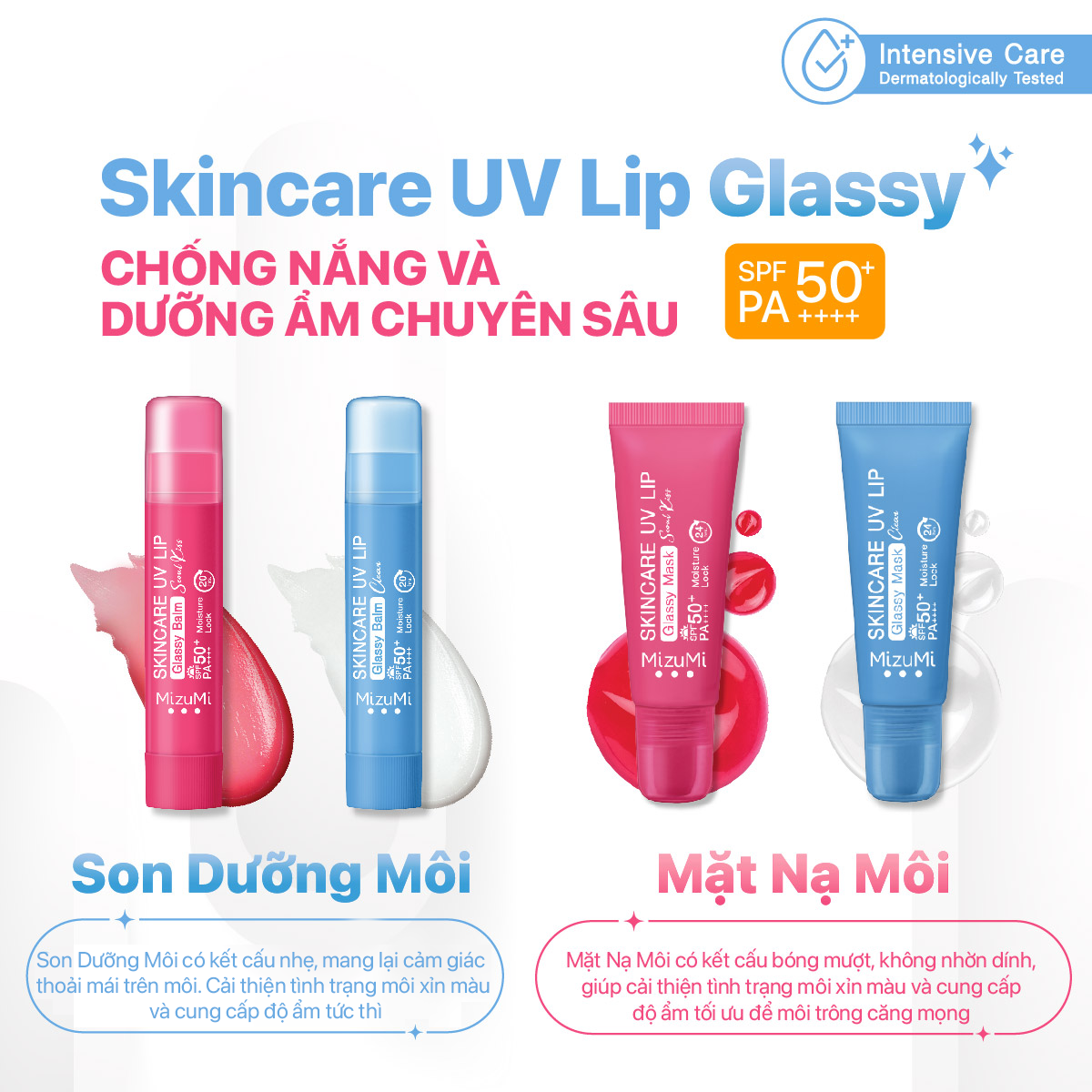 Bộ Đôi Son Dưỡng Môi và Mặt Nạ Môi Chống Nắng MizuMi Skincare UV Lip ...