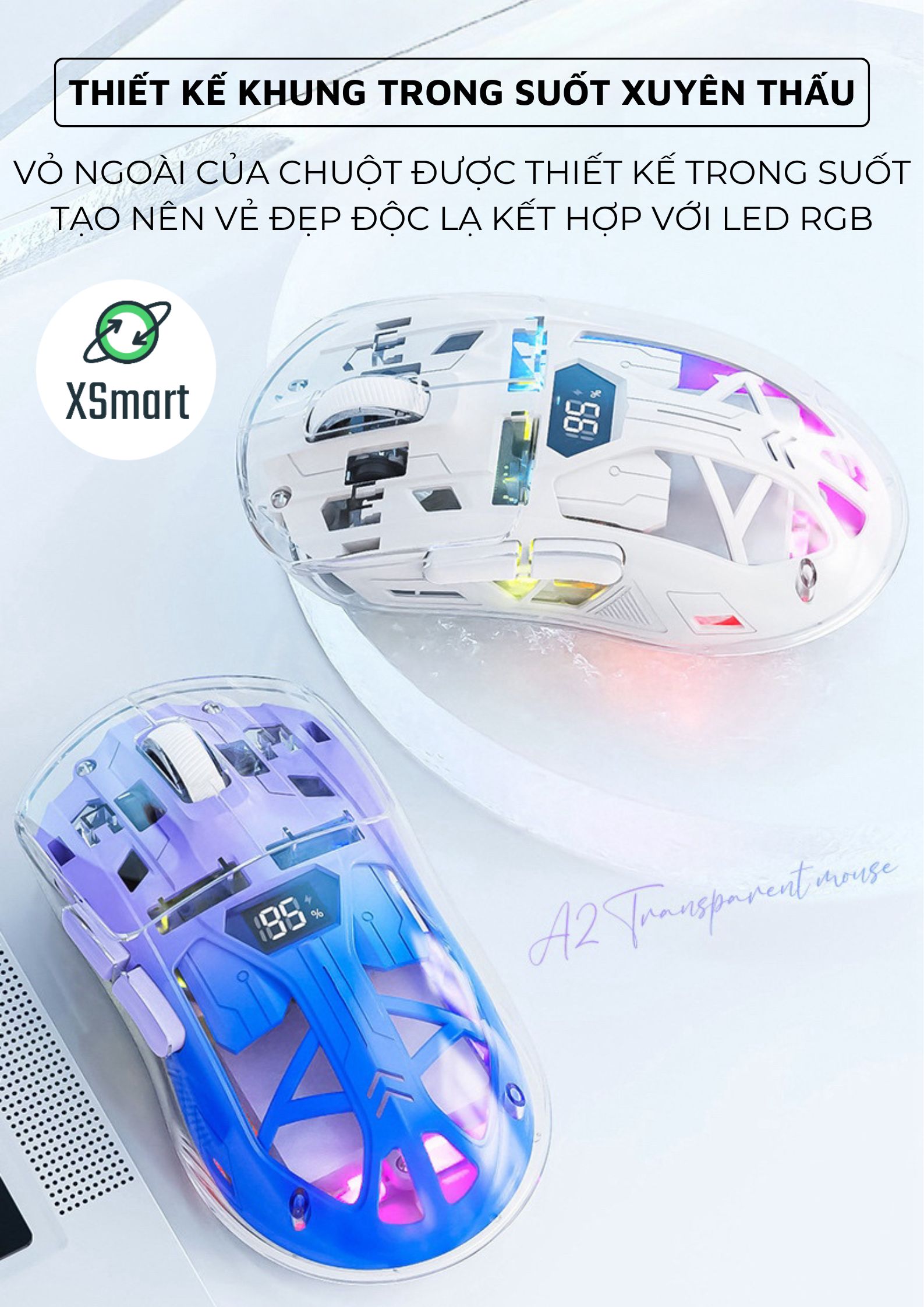 Chuột Không Dây Bluetooth Free Wolf A2 LED RGB 2 Mode Chip Original ...