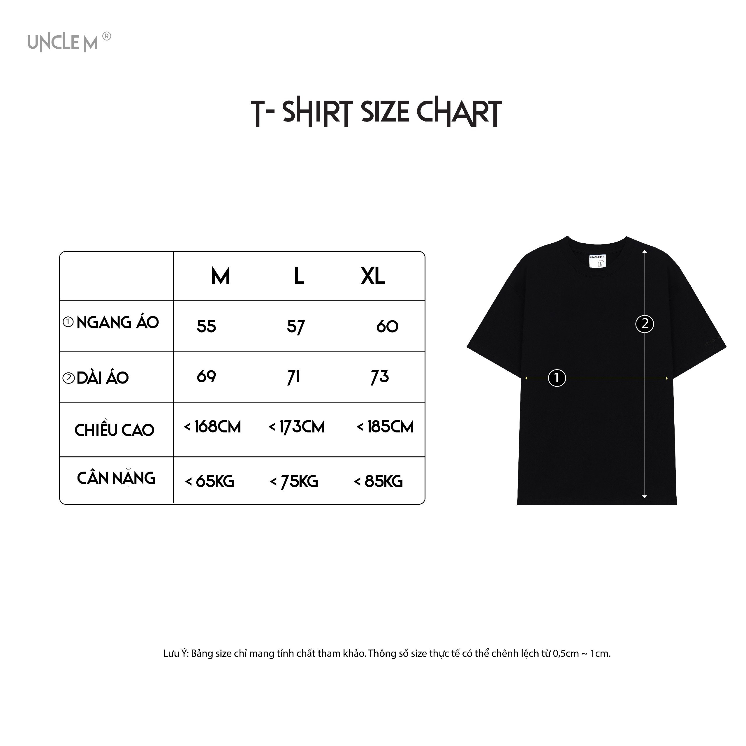 Áo thun local brand cổ tròn Uncle M cotton 100% nam nữ Unisex in lụa ...