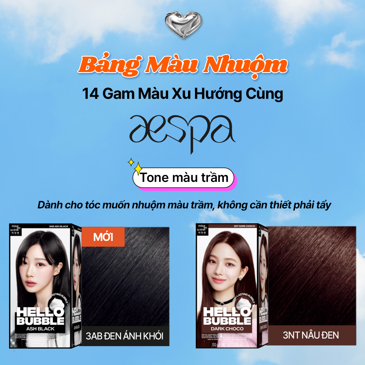 [SSSS] Thuốc nhuộm tóc mise en scène Hello Bubble aespa | Shopee Việt Nam