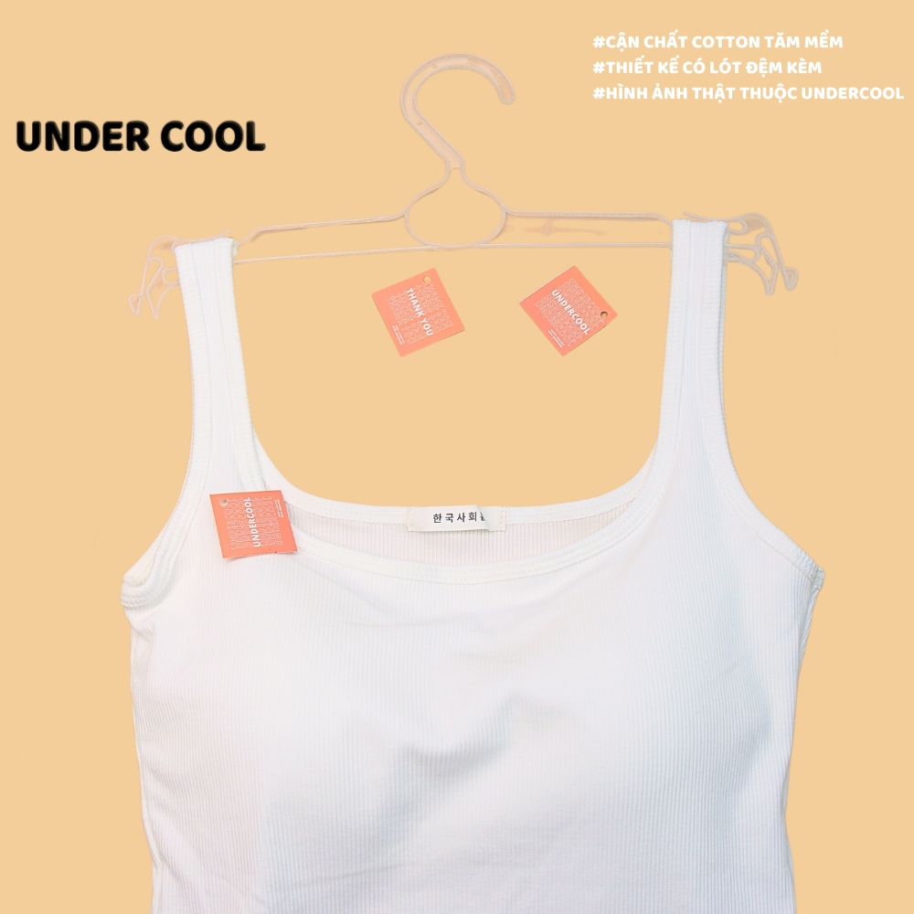 Áo Hai Dây Cotton UNDERCOOL Có Mút Ngực Tôn Dáng - Bra Ba lỗ nữ kèm mút ...
