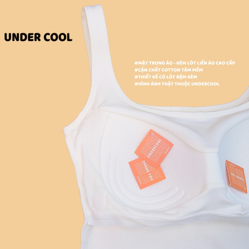 Áo Hai Dây Cotton UNDERCOOL Có Mút Ngực Tôn Dáng - Bra Ba lỗ nữ kèm mút ...