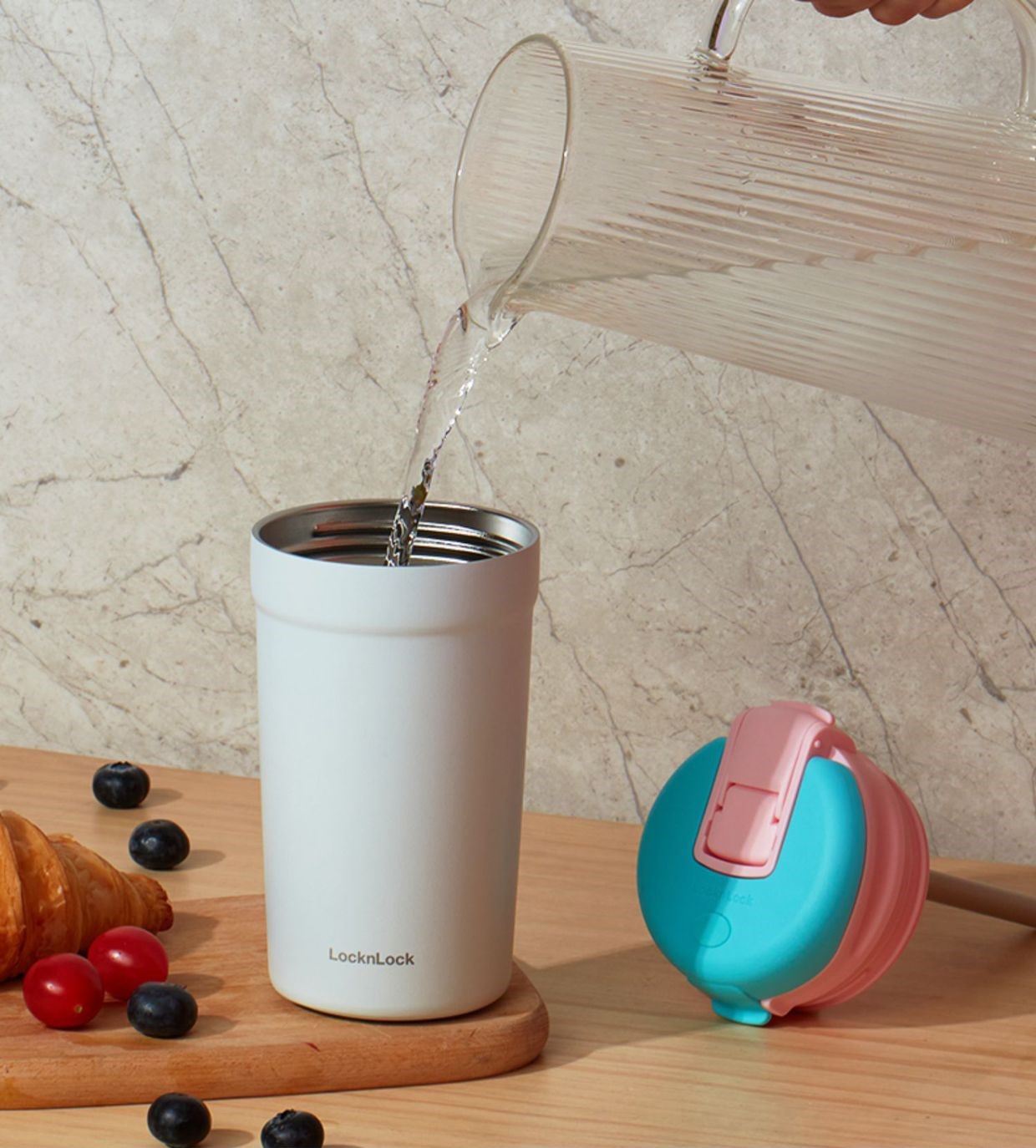 Ly giữ nhiệt LocknLock Dual Flip Tumbler LHC4290 LHC4298, 320ml 430ml kèm ống hút - K-MALL ...