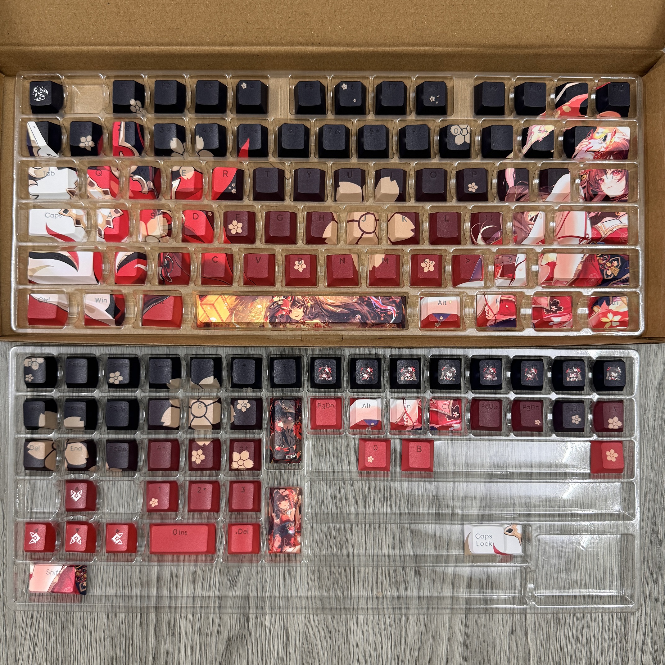 Keycap Honkai: Star Rail Sparkle thick PBT xuyên led in dyesub 5 mặt ...