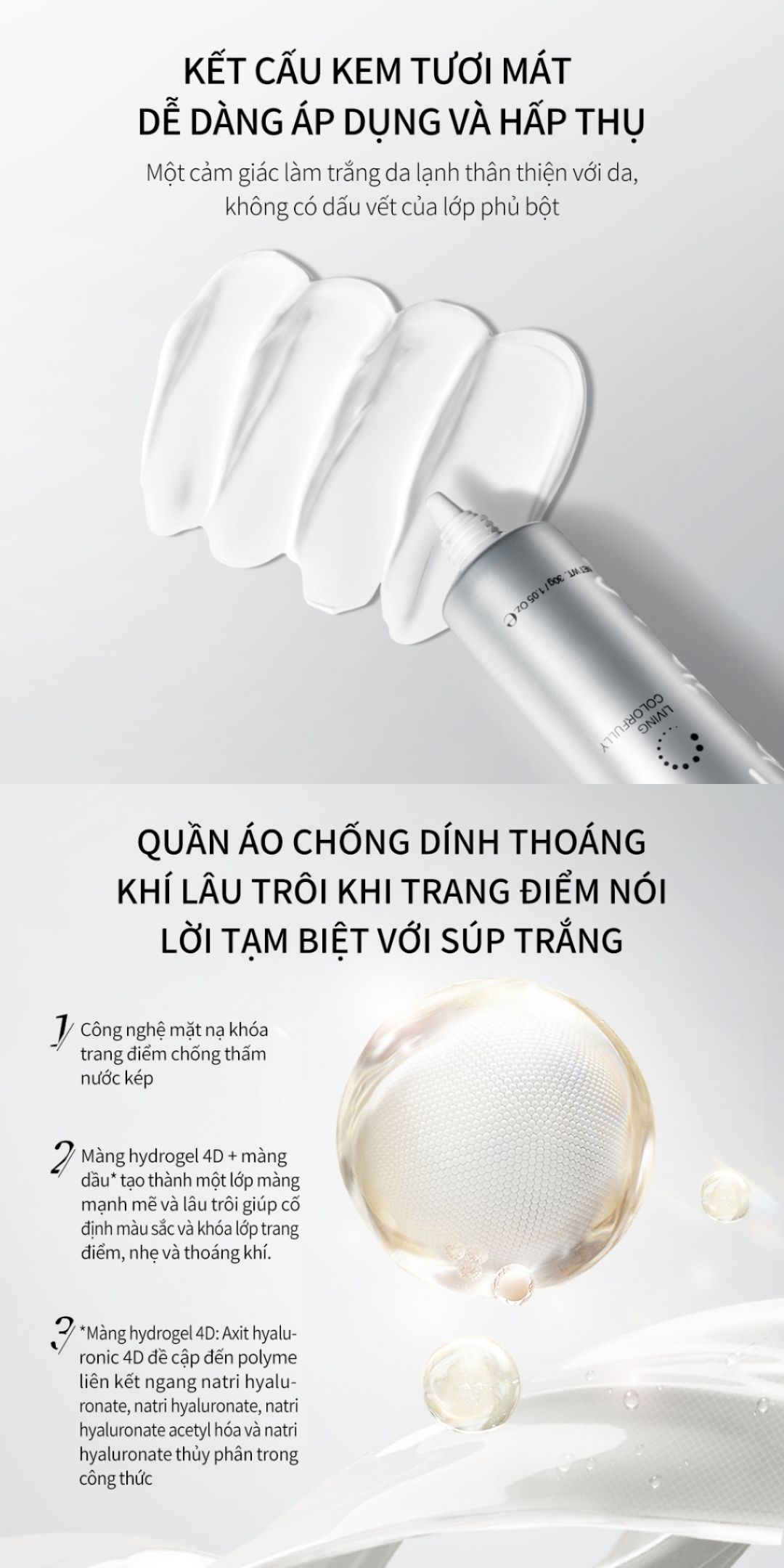 [ZEESEA] Kem Nâng Tone ZEESEA Trắng Sáng Nhũ Mịn Tuýp Bạc Vitality VC Beauty Tone-up Cream 30g ...
