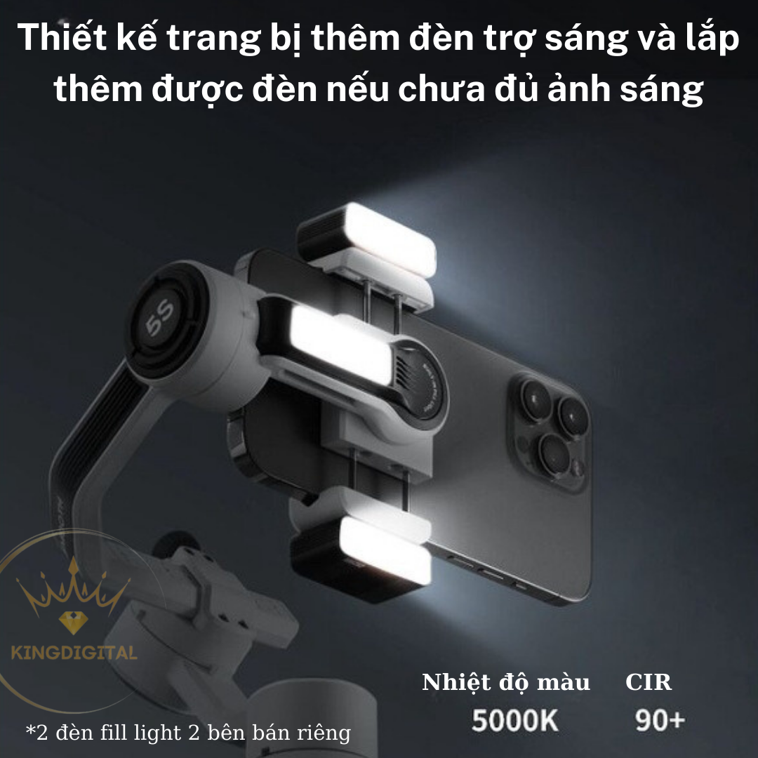 Gimbal điện thoại chính hãng Zhiyun Smooth 5S - Gymbal chống rung cao cấp hỗ trợ quay chụp ...