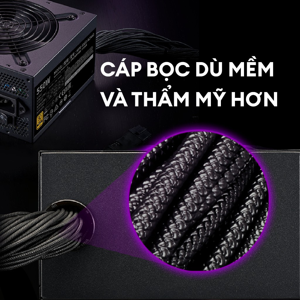 Nguồn Máy Tính Cooler Master MWE Bronze 650W V3 230V, ATX 3.1, Chuẩn 80 Plus Bronze | Bảo Hành 5 ...