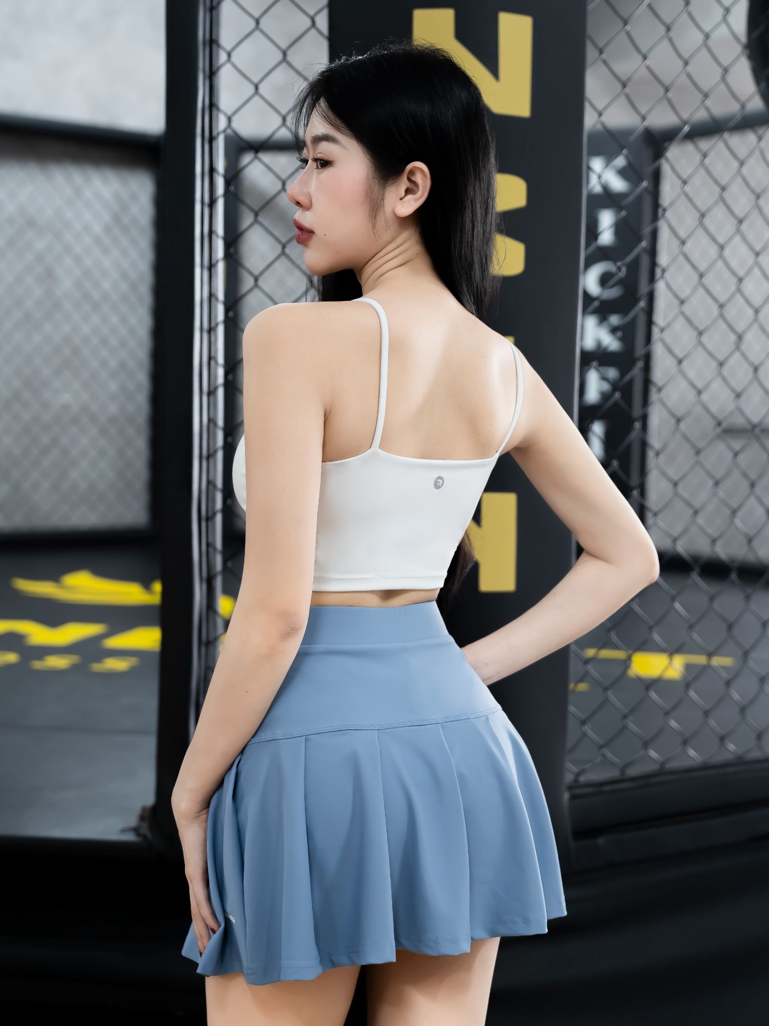 Áo bra croptop thể thao nữ hai dây Reeta basic form ôm có mút rời chất ...