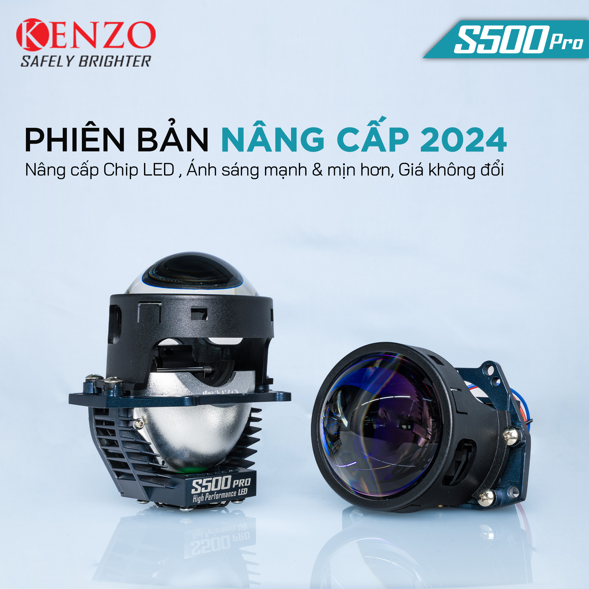 S500 Pro V2, Đèn Bi Cầu Kenzo S500 Pro Ver 2 65W Dễ Lắp Đặt Đáp Ứng Mọi ...