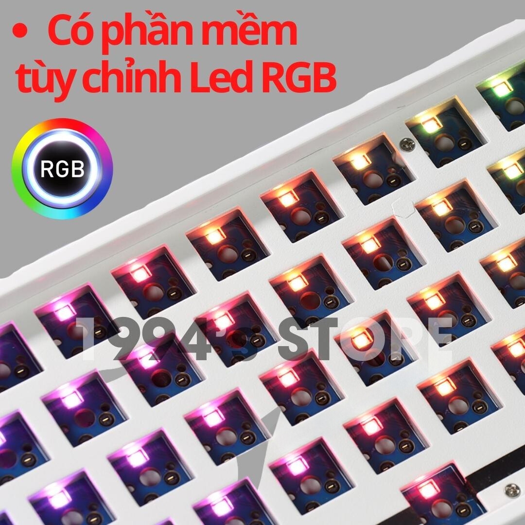 [SẴN] KIT Bàn phím cơ RK G68, RK871/RK68 Plus Led RGB - Bluetooth 5.1 | Wireless 2.4G | Dây Type ...