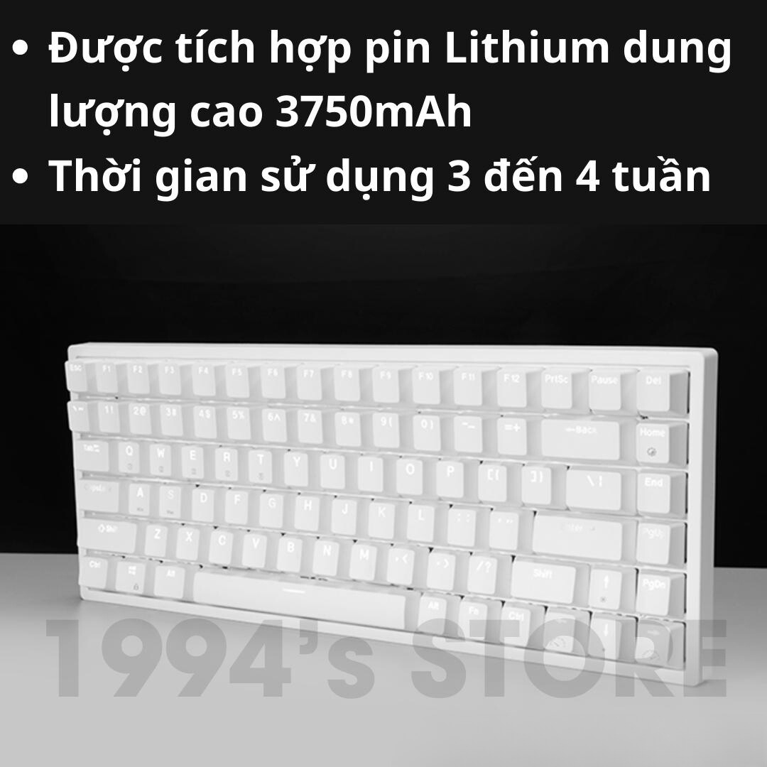 RK84 HOTSWAP Bàn phím cơ RK84 Led RGB - Wireless 2.4G + Bluetooth 5.1 ...
