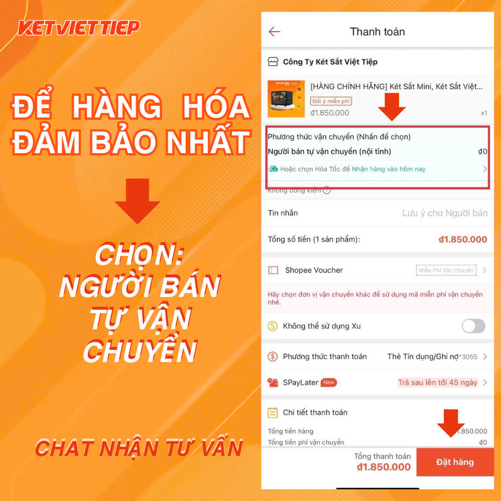 Két sắt mini nhập khẩu thông minh Aifeibao KV35 màu vàng gold sang trọng cao 30*rộng 38*sâu 30cm ...