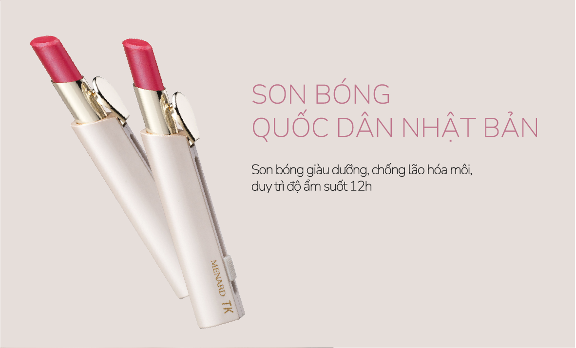 Son dưỡng môi có màu Menard TK Lipstick, 12h dưỡng ẩm, lâu trôi ...