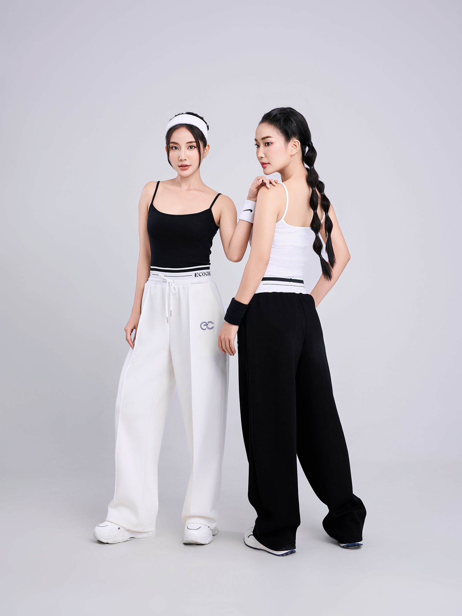 Quần Nỉ Track Pant Bo Dệt ECOCHIC DELINE Chính Hãng Cao Cấp Cạp Cao Thể Thao Năng Động B074 ...
