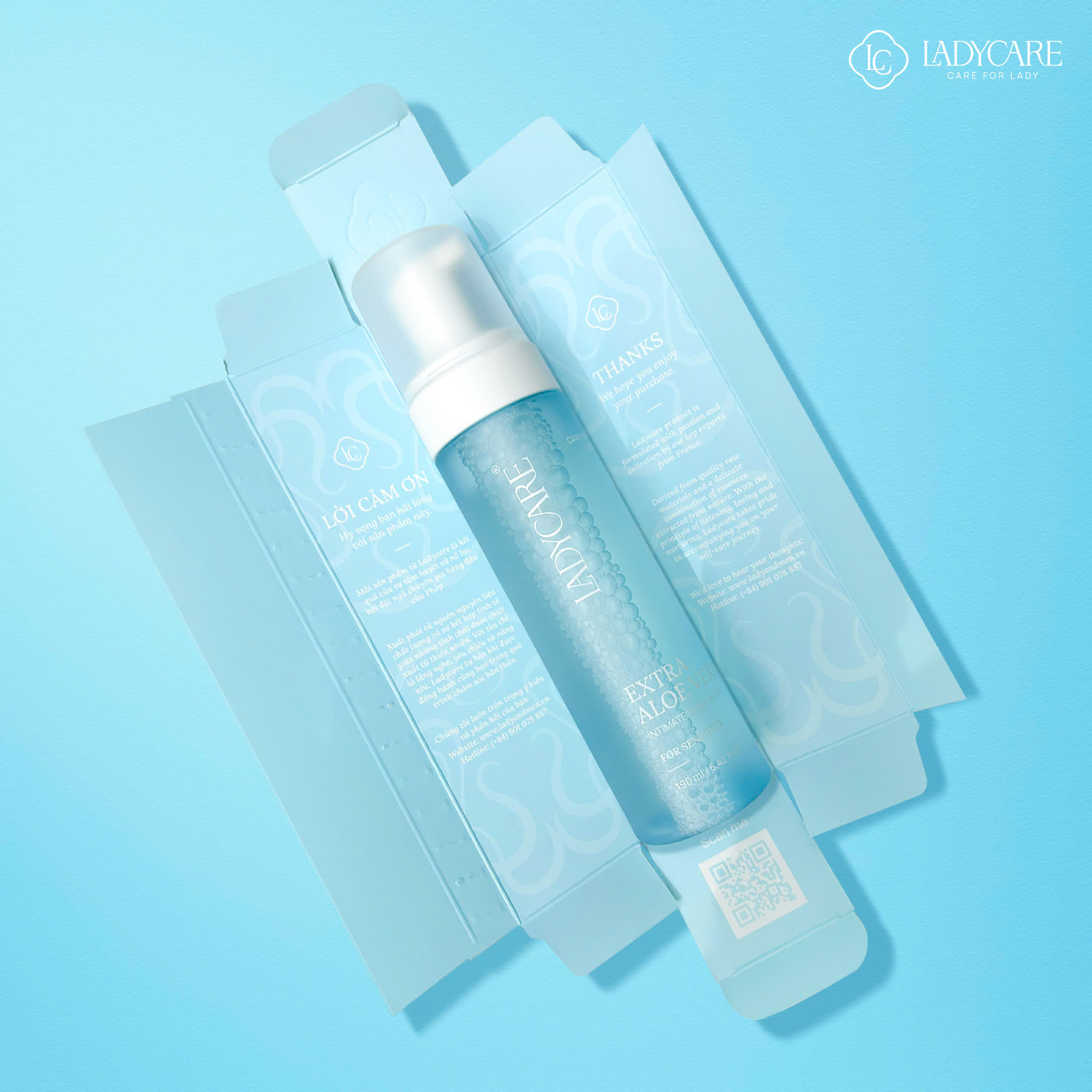 Bộ 2 chai bọt vệ sinh Ladycare Extra Aloe Vera cho da nhạy cảm 190ml/chai | Shopee Việt Nam