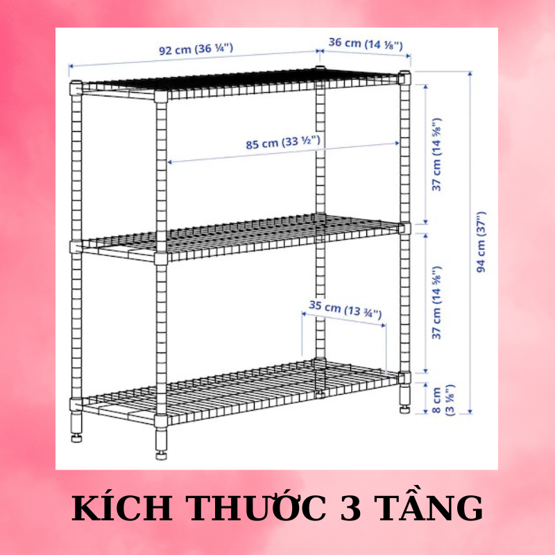 Kệ Đa Năng IKEA OMAR Chịu Tải Cao | Shopee Việt Nam