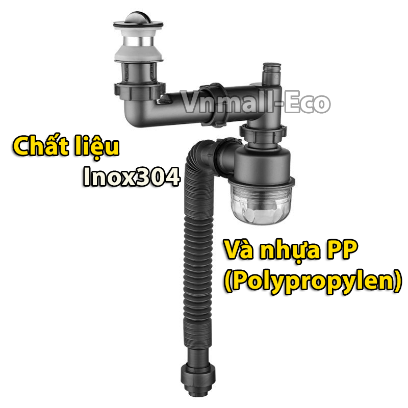 Bộ xiphong thoát nước ngăn mùi chống tắc nghẽn bồn lavabo bồn rửa mặt ...