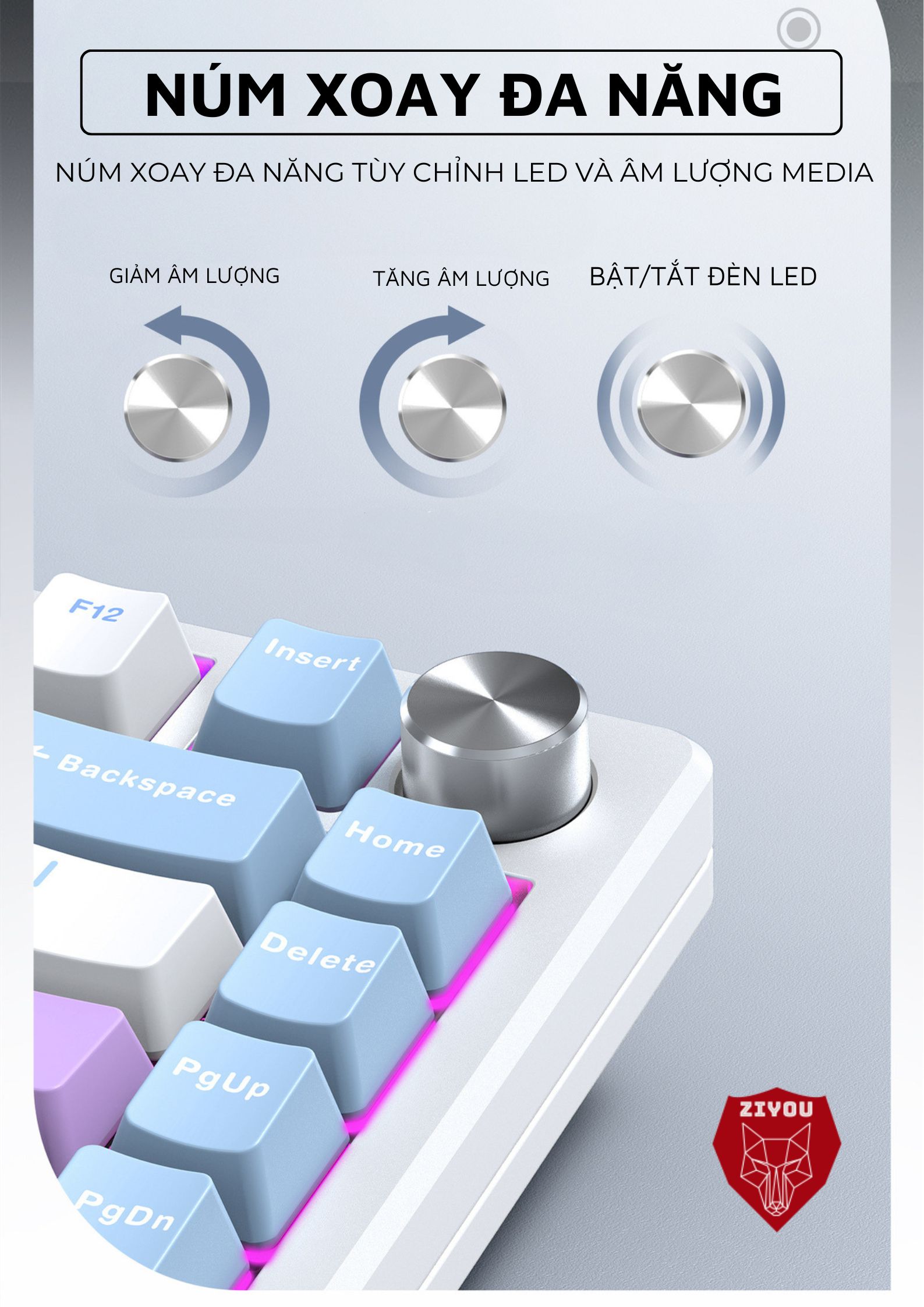 Bàn Phím Cơ Bluetooth Không Dây Ziyou Dark Alien R83 Case Full Nhôm Cao ...