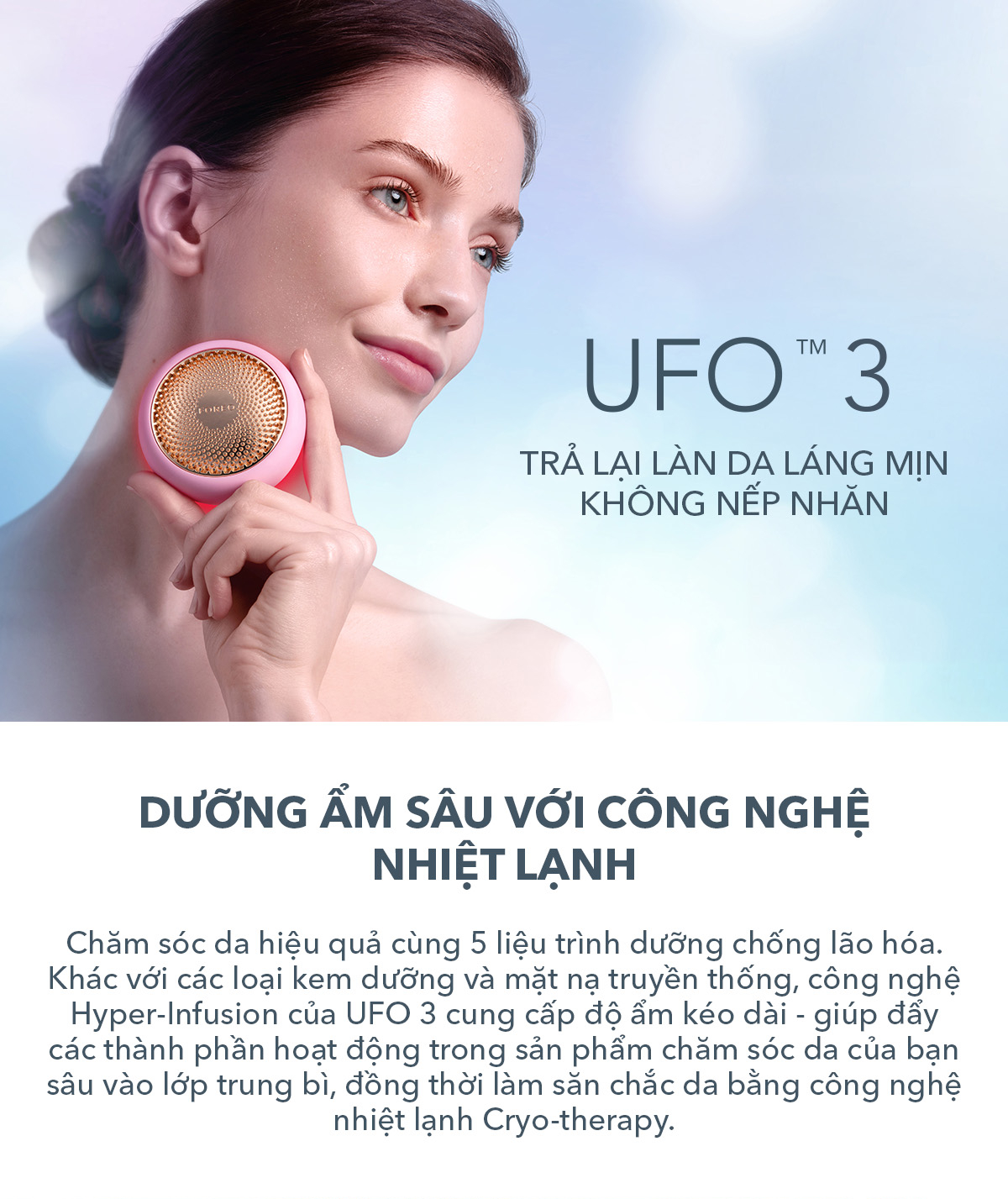 FOREO UFO 3 Deep Face Moisturiser - 5-in-1 Facial Spa | Red Light ...