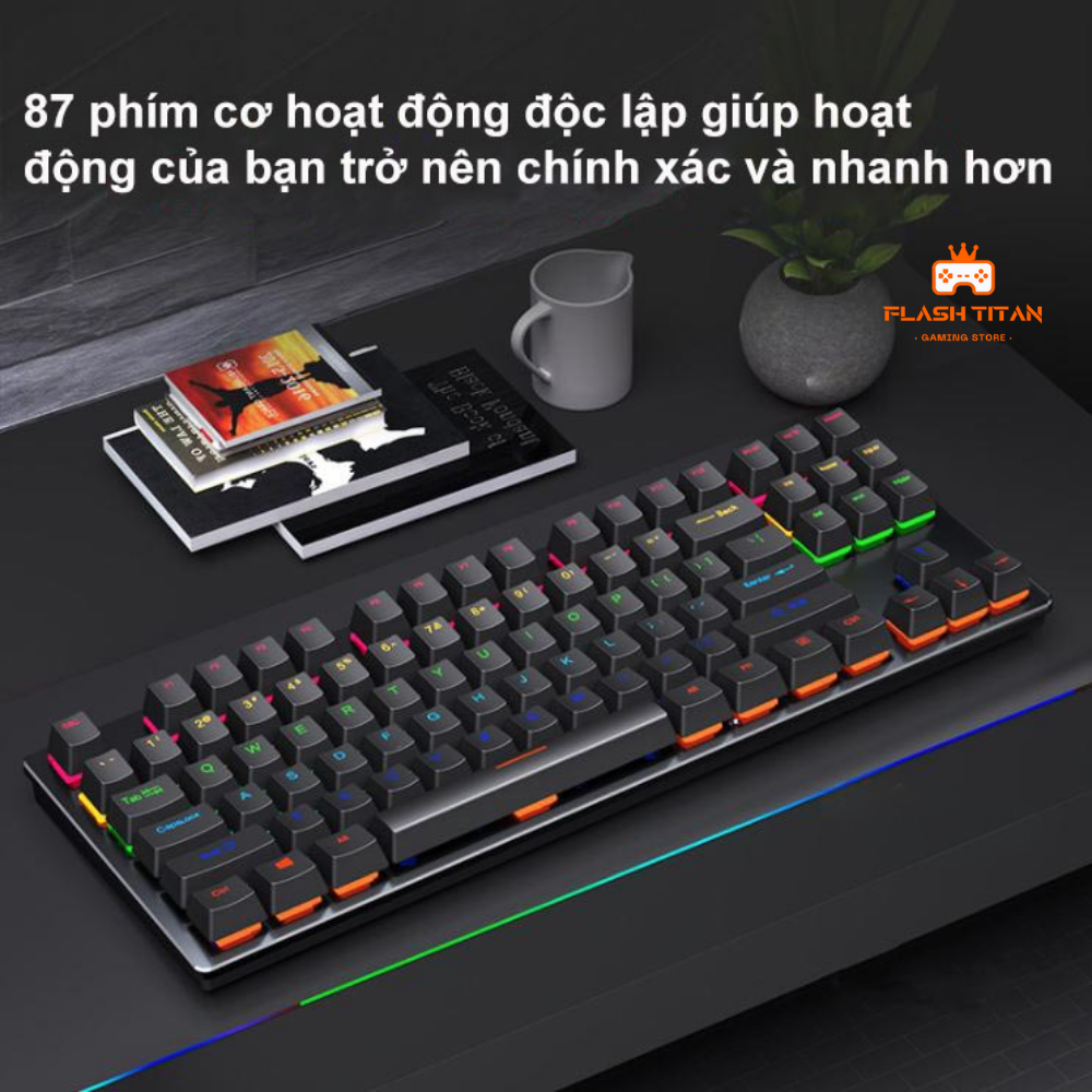 Bàn phím Cơ Gaming K550 V3 - Hỗ trợ đa dạng hệ điều hành - Led nhiều ...