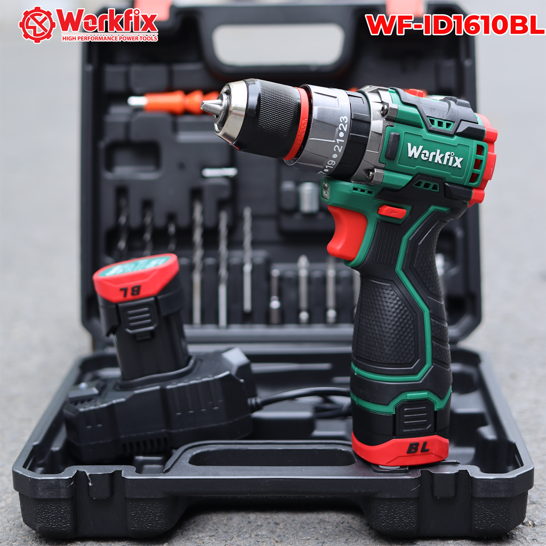 Máy Khoan Mini, Máy Khoan Pin WORKFIX 16.8V ID1610BL Màu Xanh, Đầu kẹp ...