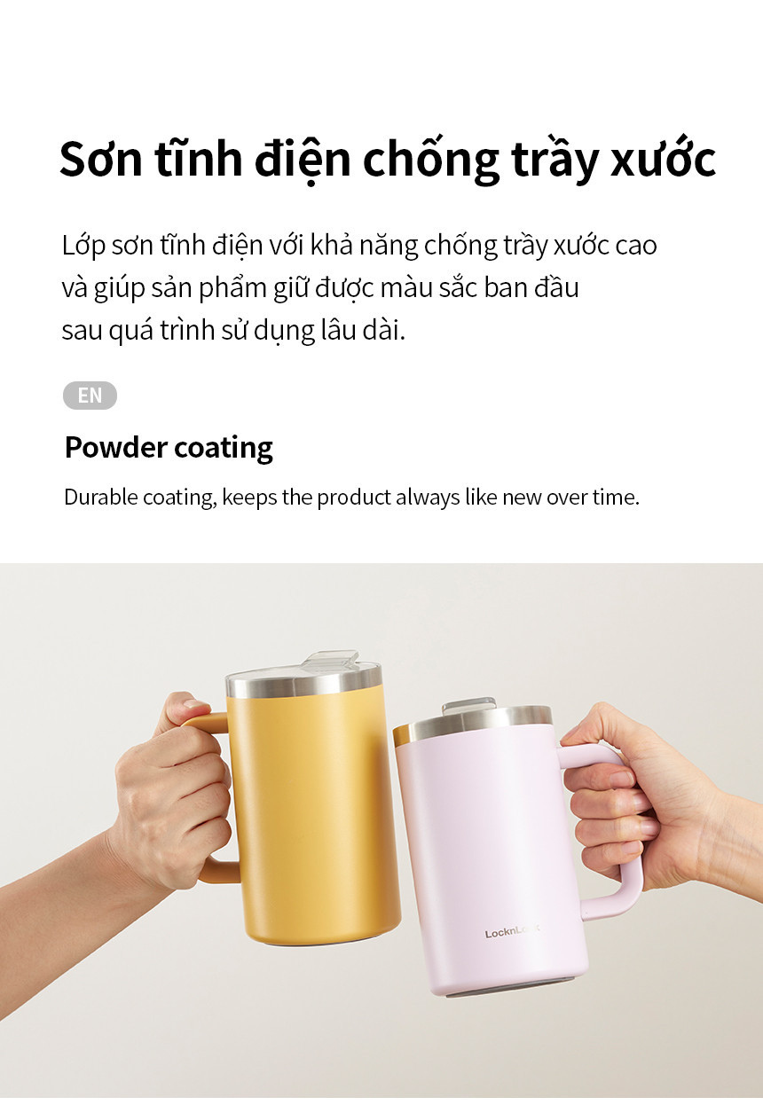 Cốc Giữ Nhiệt LocknLock Flat Table Mug 730ml Có Quai Cầm LHC4320 ...