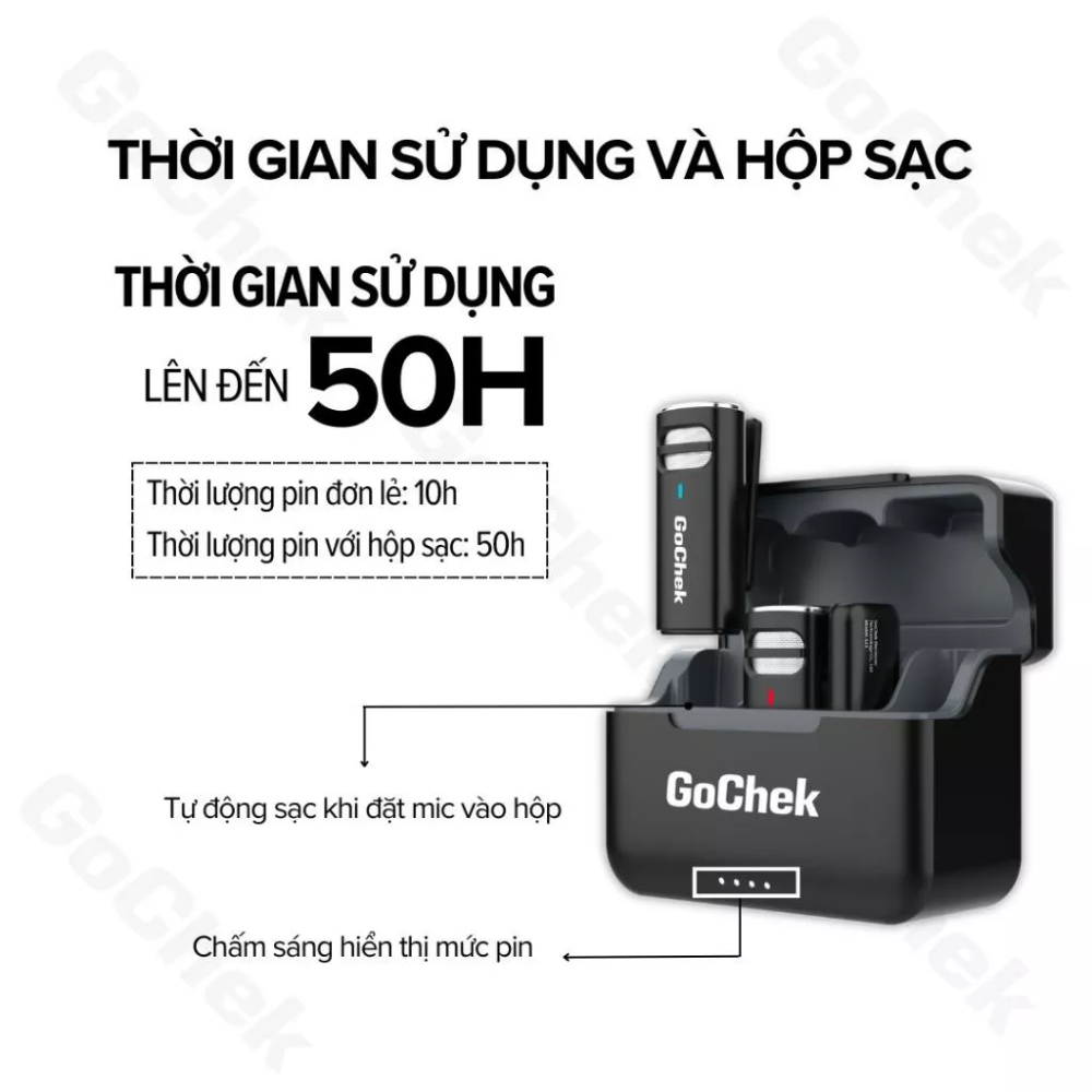 Mic thu âm không dây Gocheck phiên bản S23 cao cấp, âm thanh lọc giống ...