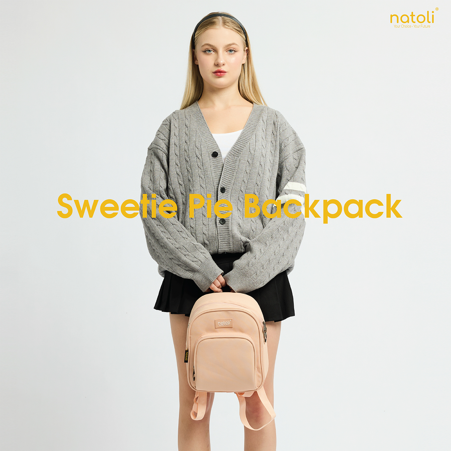 Balo mini nữ NATOLI, nhỏ gọn chống nước cao cấp BST - Sweetie Pie ...