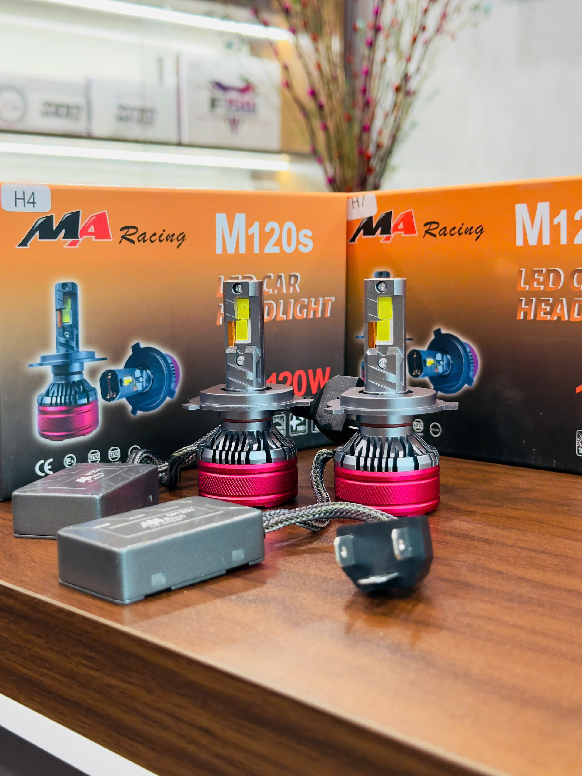 Đèn Led Xe Máy MA RACING M120S Chân H4/H7/H11/9005, Công Suất 120W-150W ...