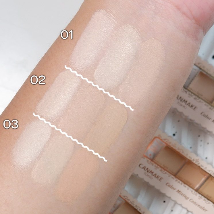 Bảng che khuyết điểm Canmake Color Mixing Concealer chống nắng SPF50 PA++++ Nội địa Nhật ...