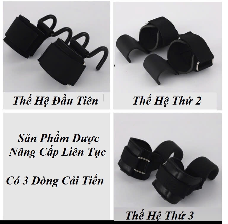 Quấn Cổ Tay (3 Màu) Tập Xà Đơn Có Móc Thép ,Găng Tay Có Móc Nâng Tạ ...