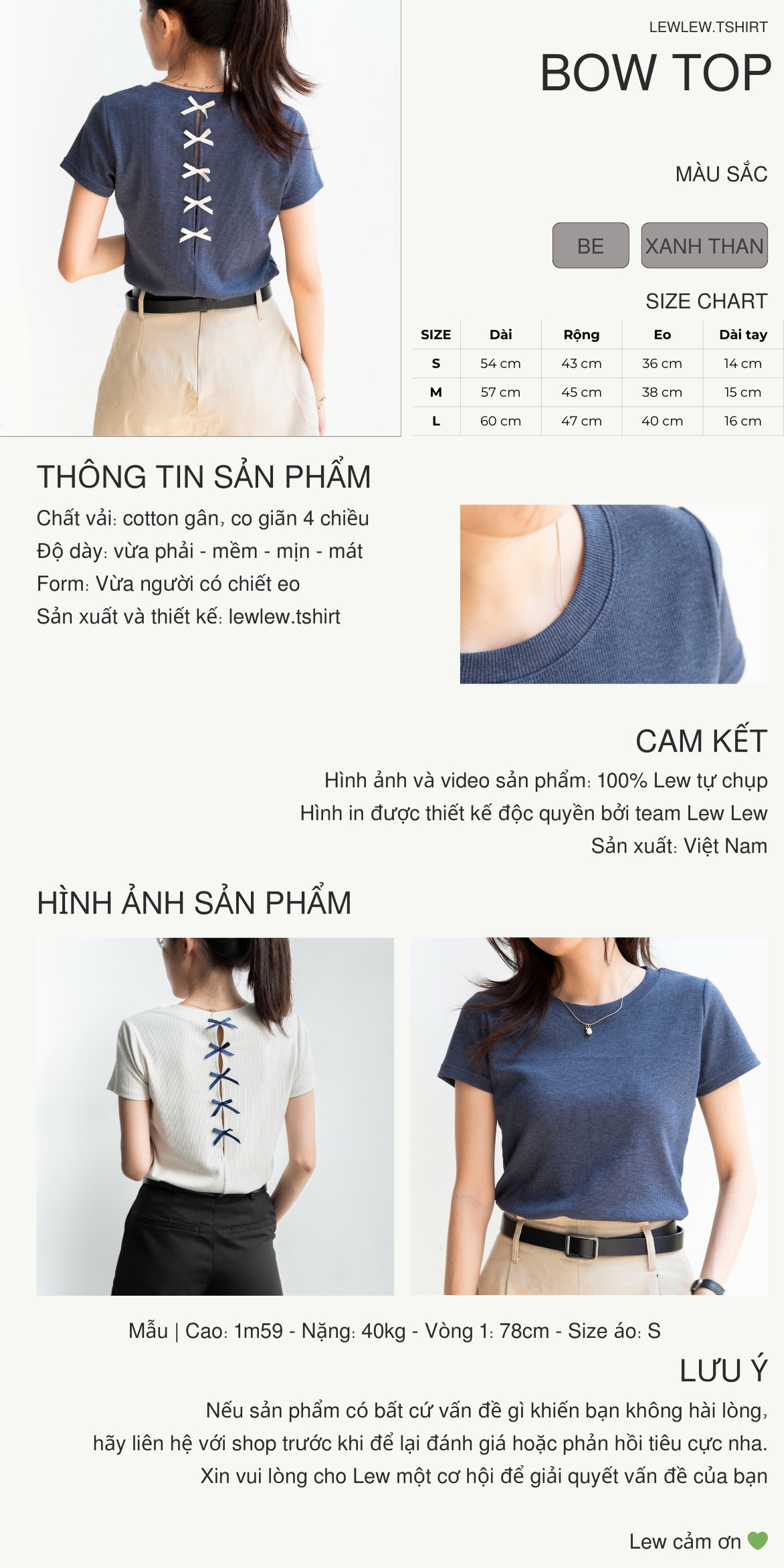Áo thun nữ baby tee, áo thun cotton áo nơ BOW TOP - Lew Lew | Shopee ...
