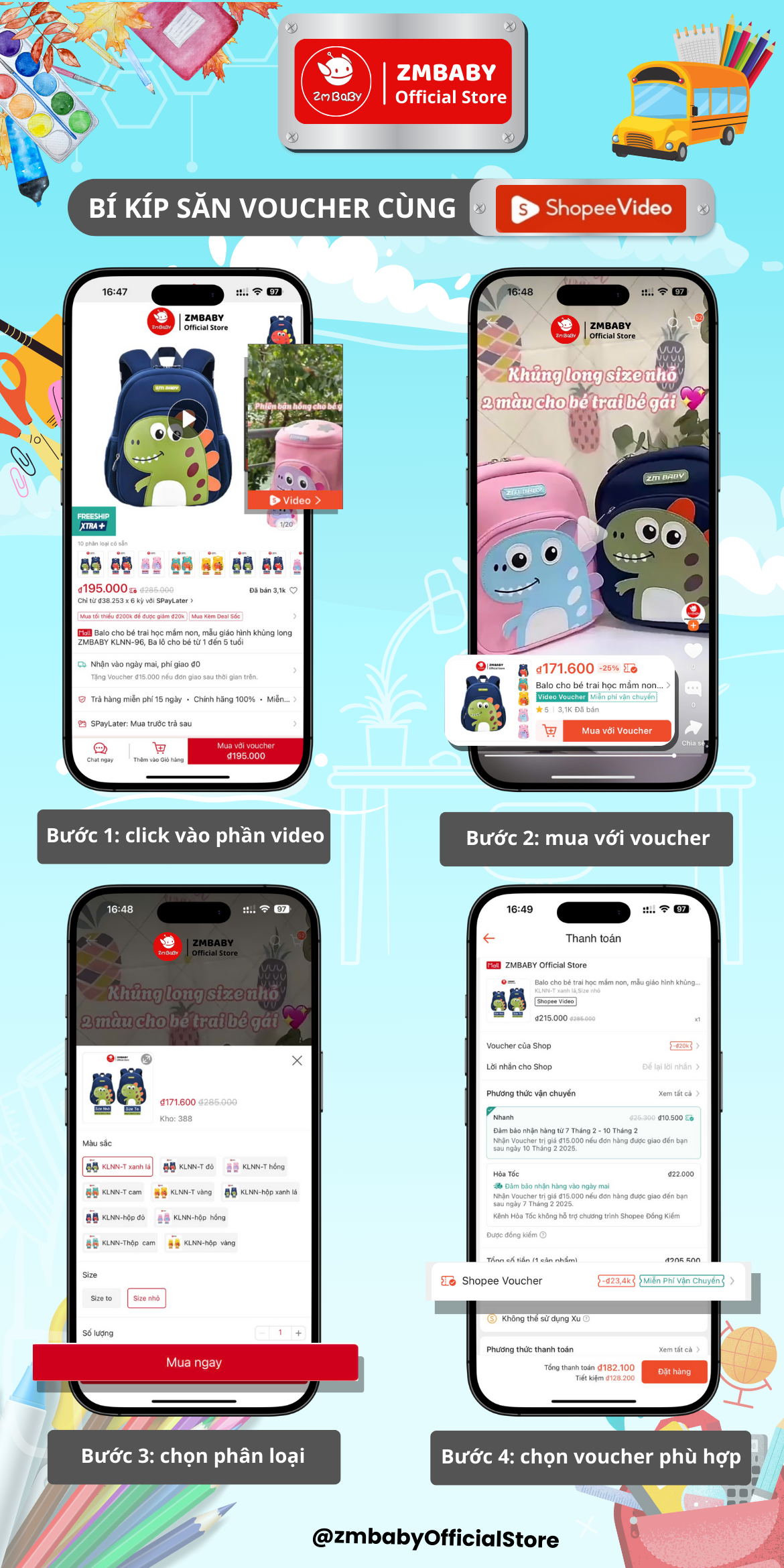 Balo cho bé trai học mầm non ZMBABY MLN-66, balo người nhện mẫu giáo từ 2 đến 5 tuổi | Shopee ...