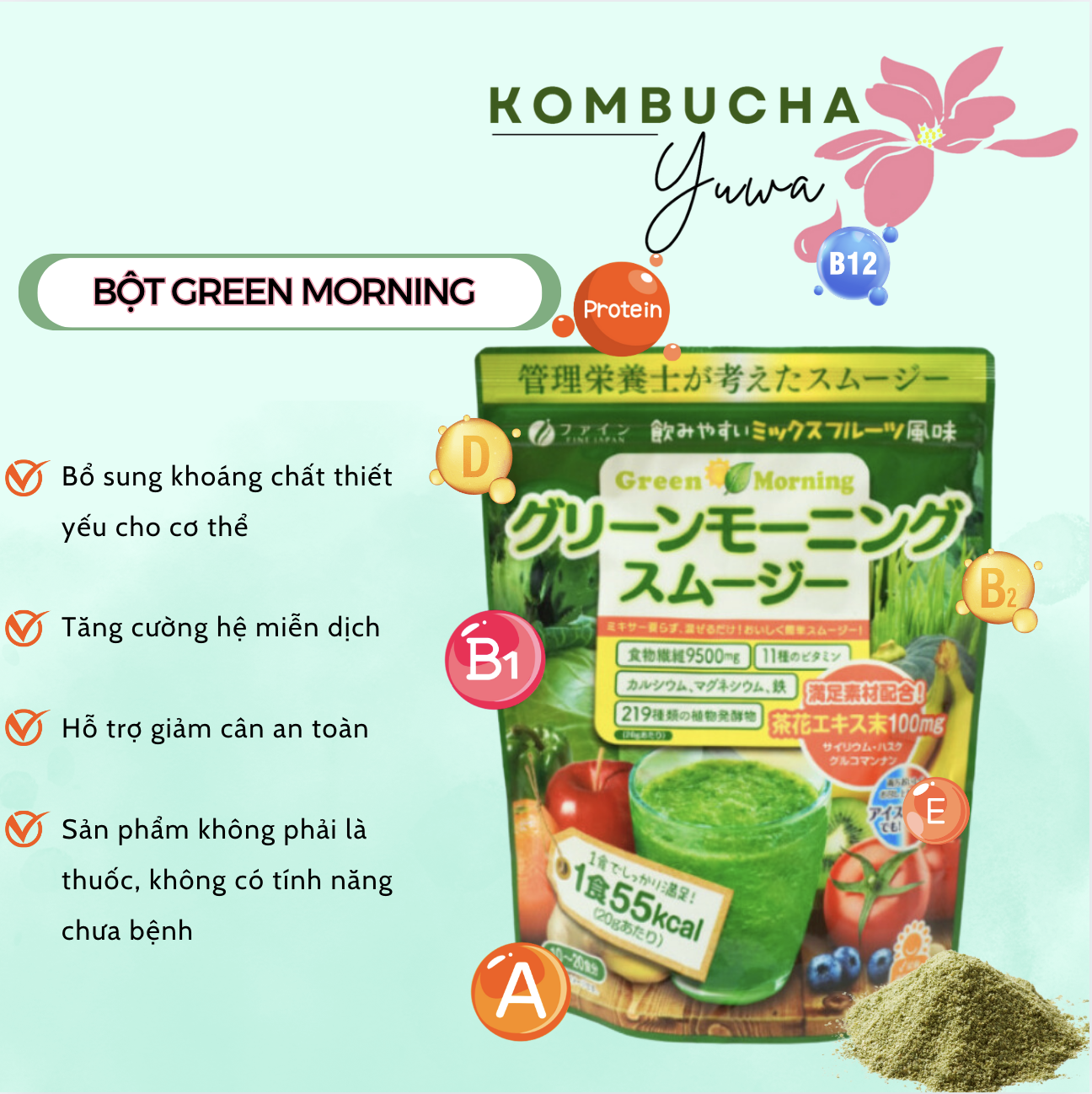 Bột EN Natural Green Smoothie MDC Nhật Bản | Shopee Việt Nam