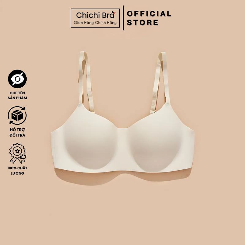Áo lót nữ Eva Bra su đúc cup ngang đệm mỏng không gọng không viền chống ...
