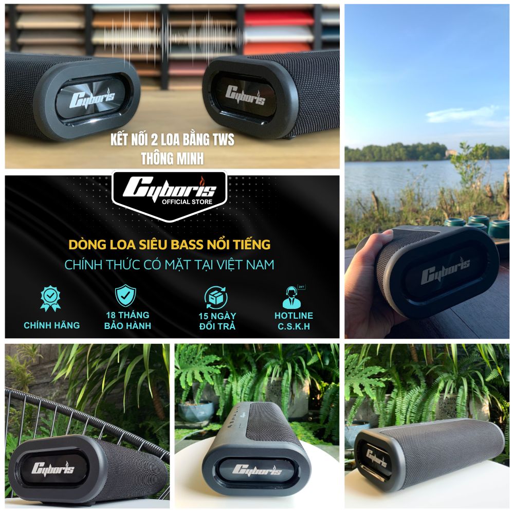 [CHÍNH HÃNG] LOA BLUETOOTH CYBORIS T9 80W, Siêu Bass,Siêu bền,Chống ...