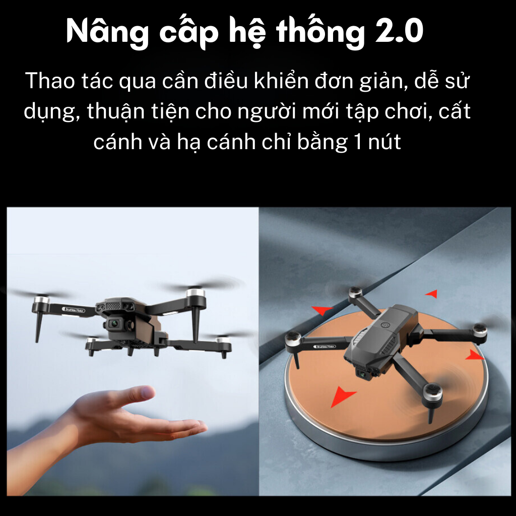 Fly cam Giá Rẻ Drone F198 Pro Max, Flycam P15 Play Camera Pin 2000mAh ...