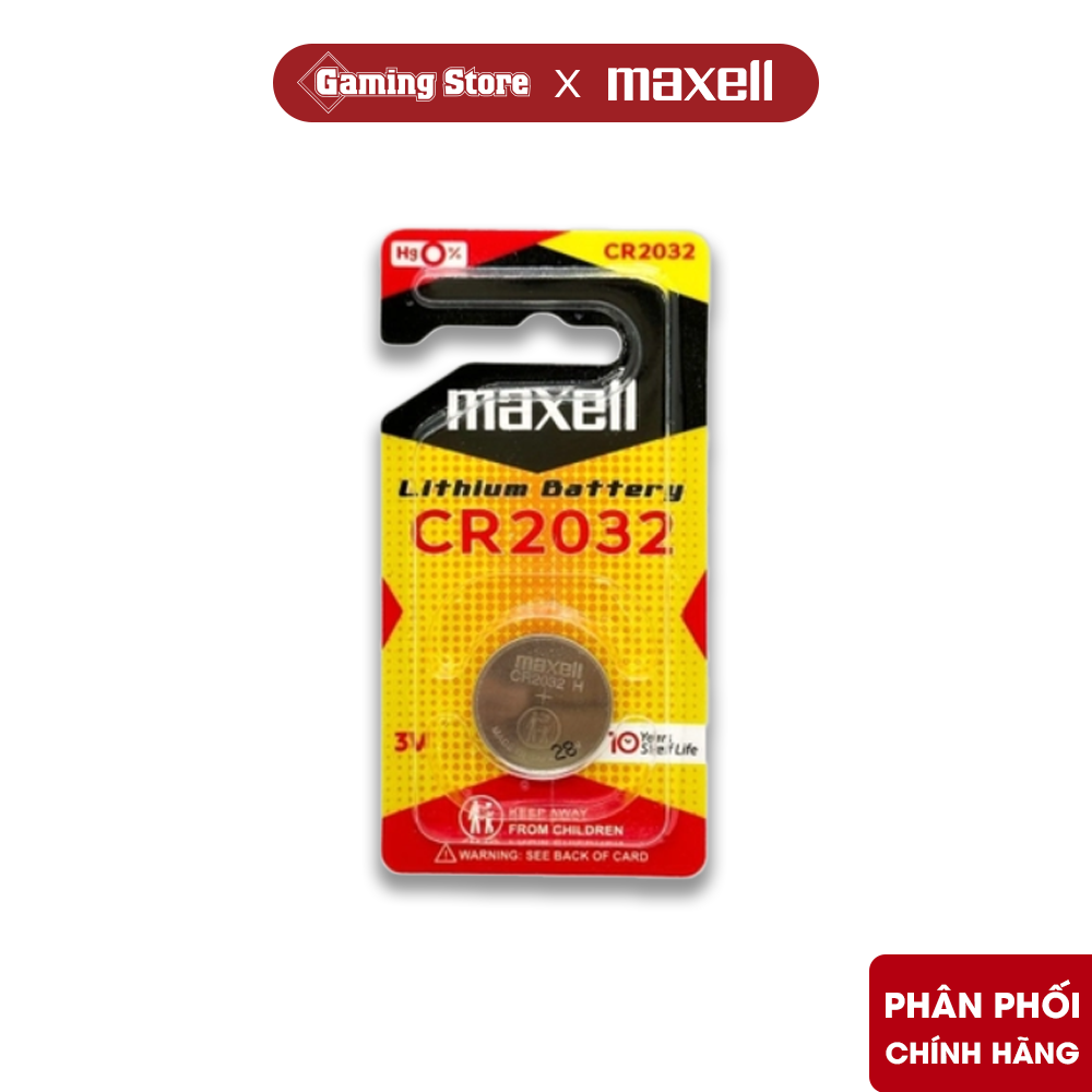 Pin Maxell CR2032 Lithium 3v (Vỉ 1 Viên) - Hàng Chính Hãng | Shopee ...