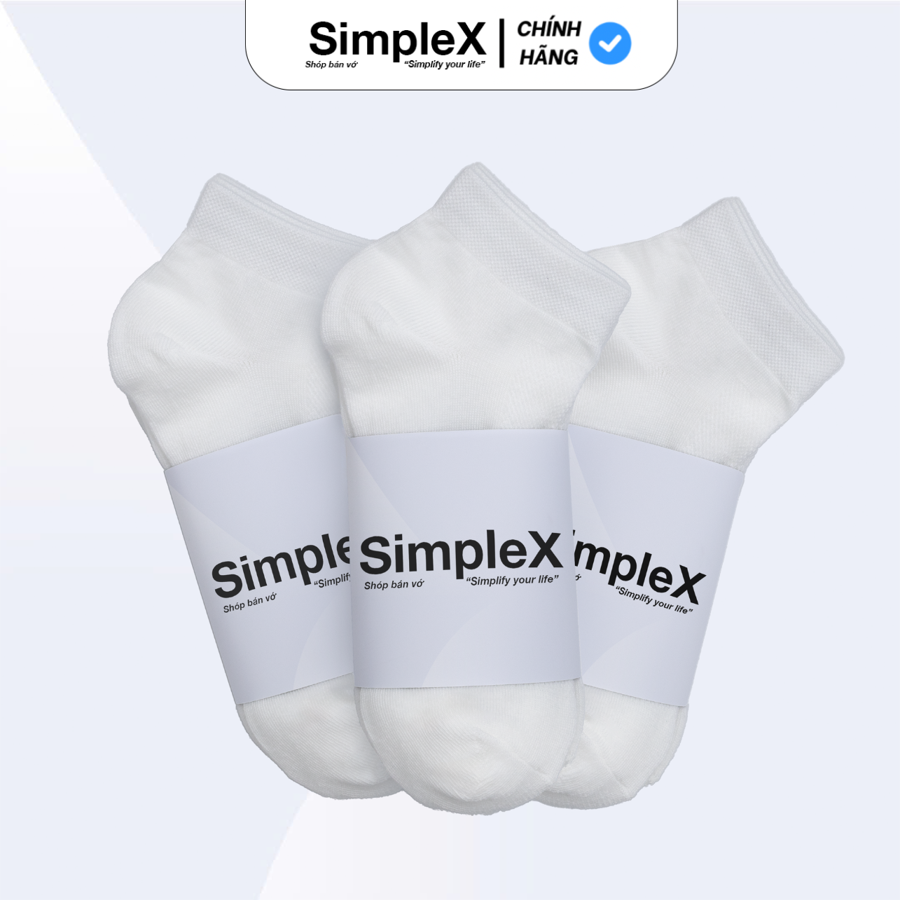 [Combo 10] Tất Vớ Nam Nữ Cổ Cao Trơn 20-22cm SimpleX, Cotton Êm Ái Dày ...