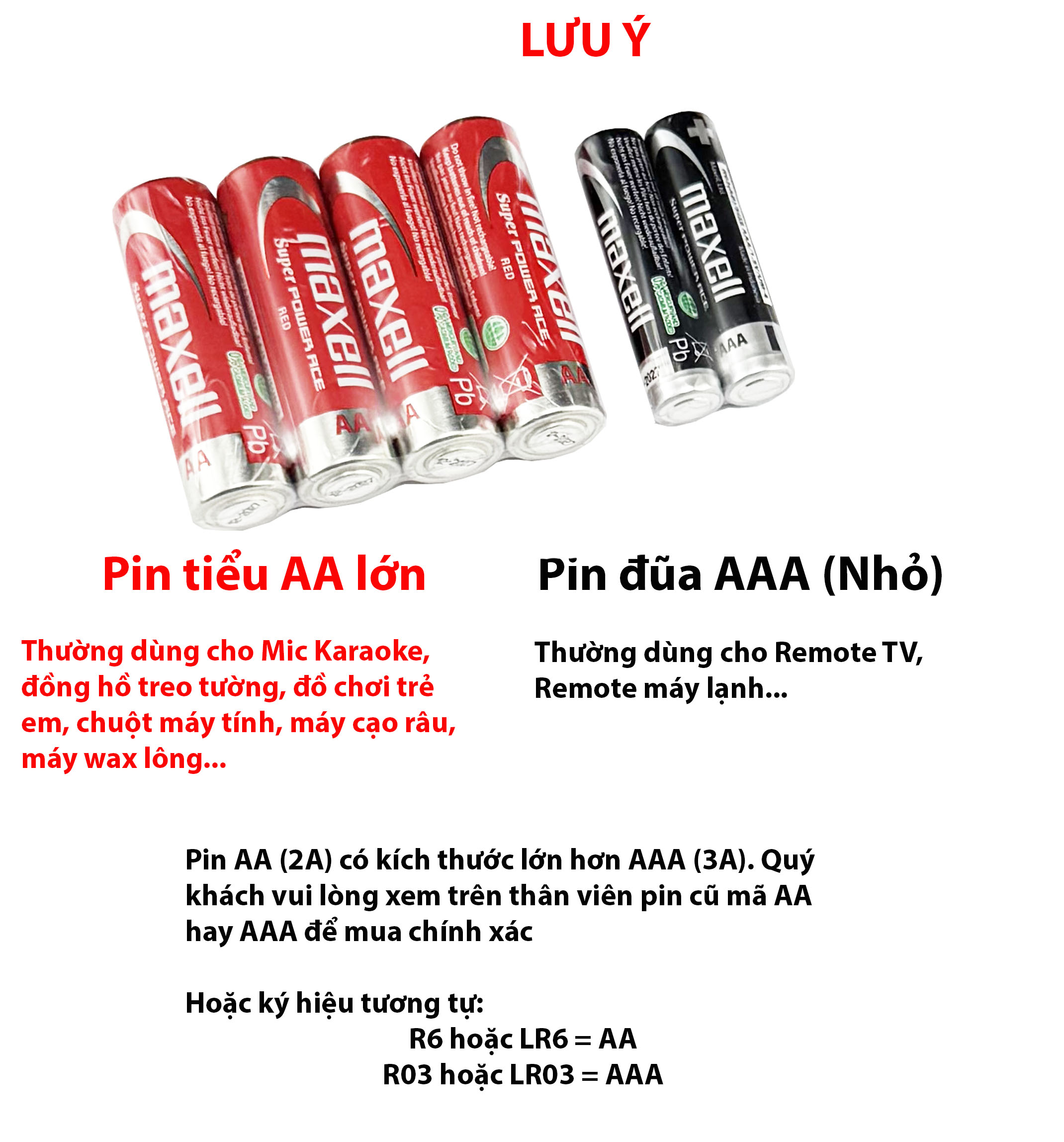 Hộp 40 viên pin đũa AAA ( 3A ) Maxell R03P - Hàng chính hãng Maxell ...