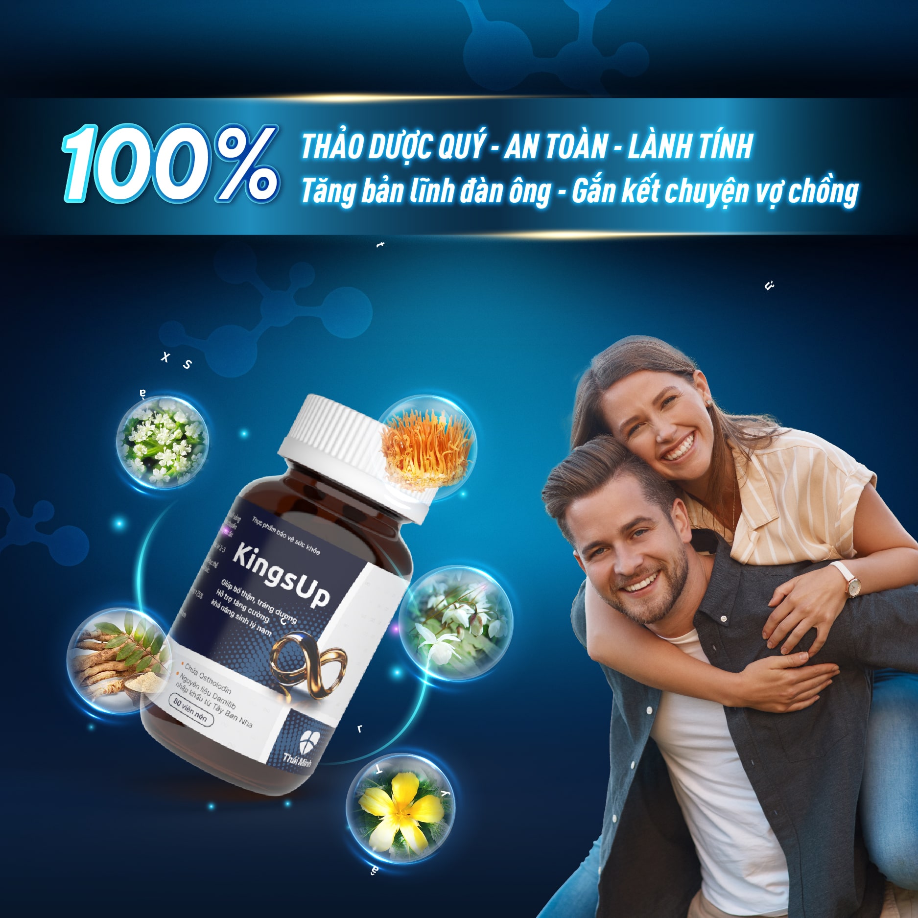 Viên uống tăng cường sinh lý nam KingsUp Thái Minh - Hỗ Trợ Bổ thận ...