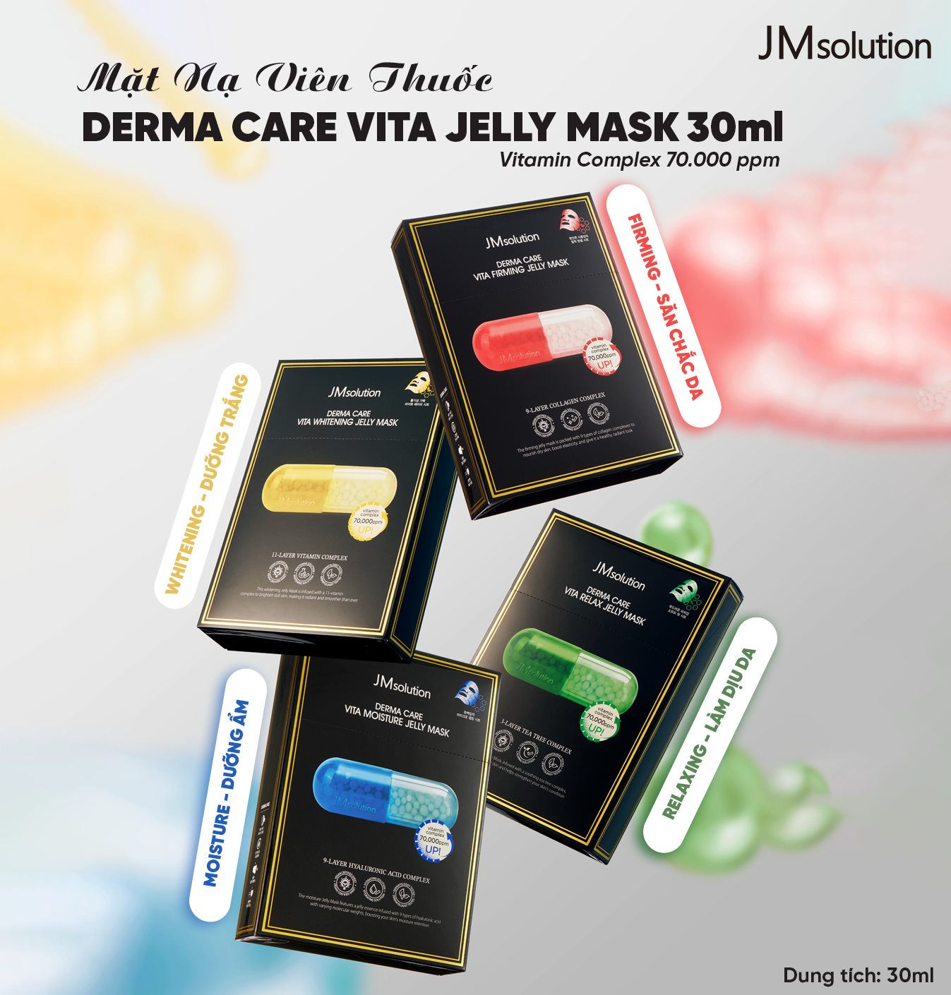 [Lẻ 1 Miếng] Mặt Nạ JMSolution 30ml – Phục Hồi Da, Cấp Ẩm Sâu, Giảm Mụn, Dưỡng Da Toàn Diện ...