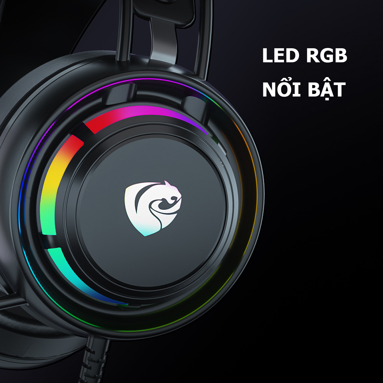 Tai nghe chụp tai có dây gaming Poermax PSH-300 âm thanh chân thực xác ...