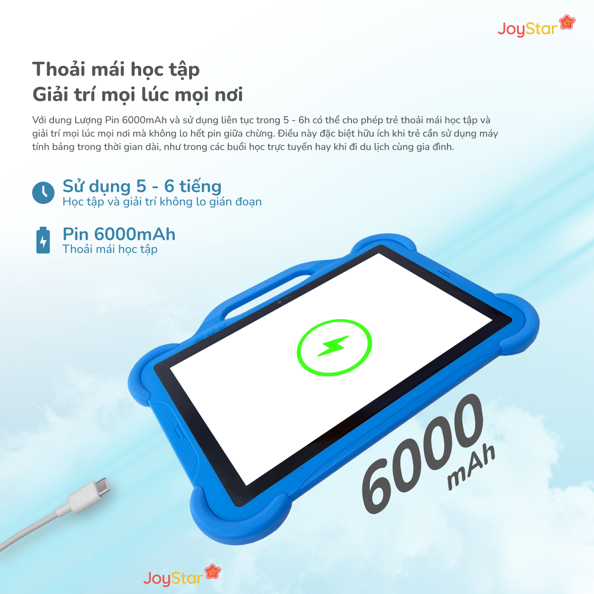 Máy Tính Bảng Trẻ Em Joystar J10 | Thế Hệ Mới với 60 Ứng Dụng + 2 App Bản Quyền | Cảm Ứng Mượt ...
