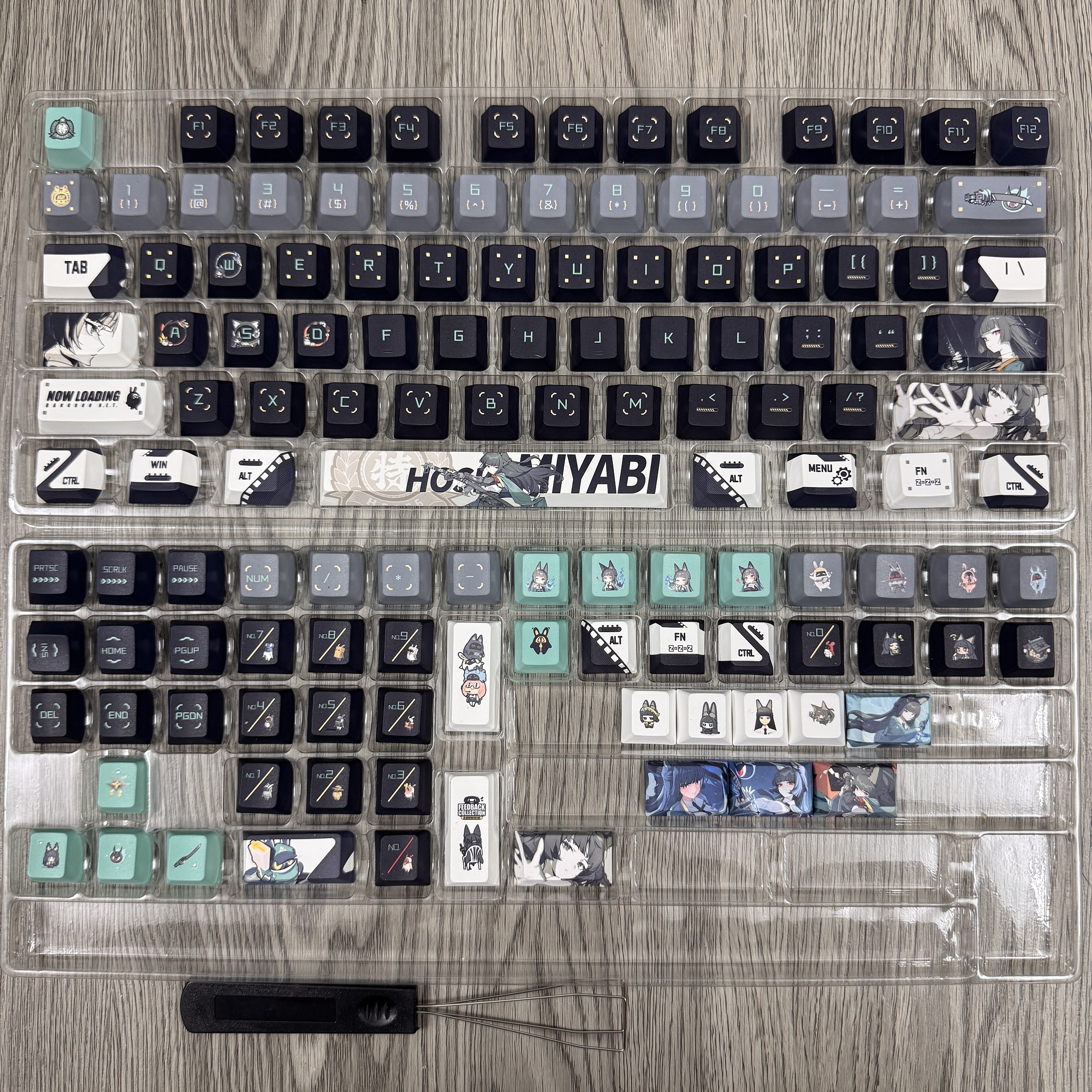 Keycap Zenless Zone Zero Miyabi thick PBT xuyên led in dyesub 5 mặt 133 ...