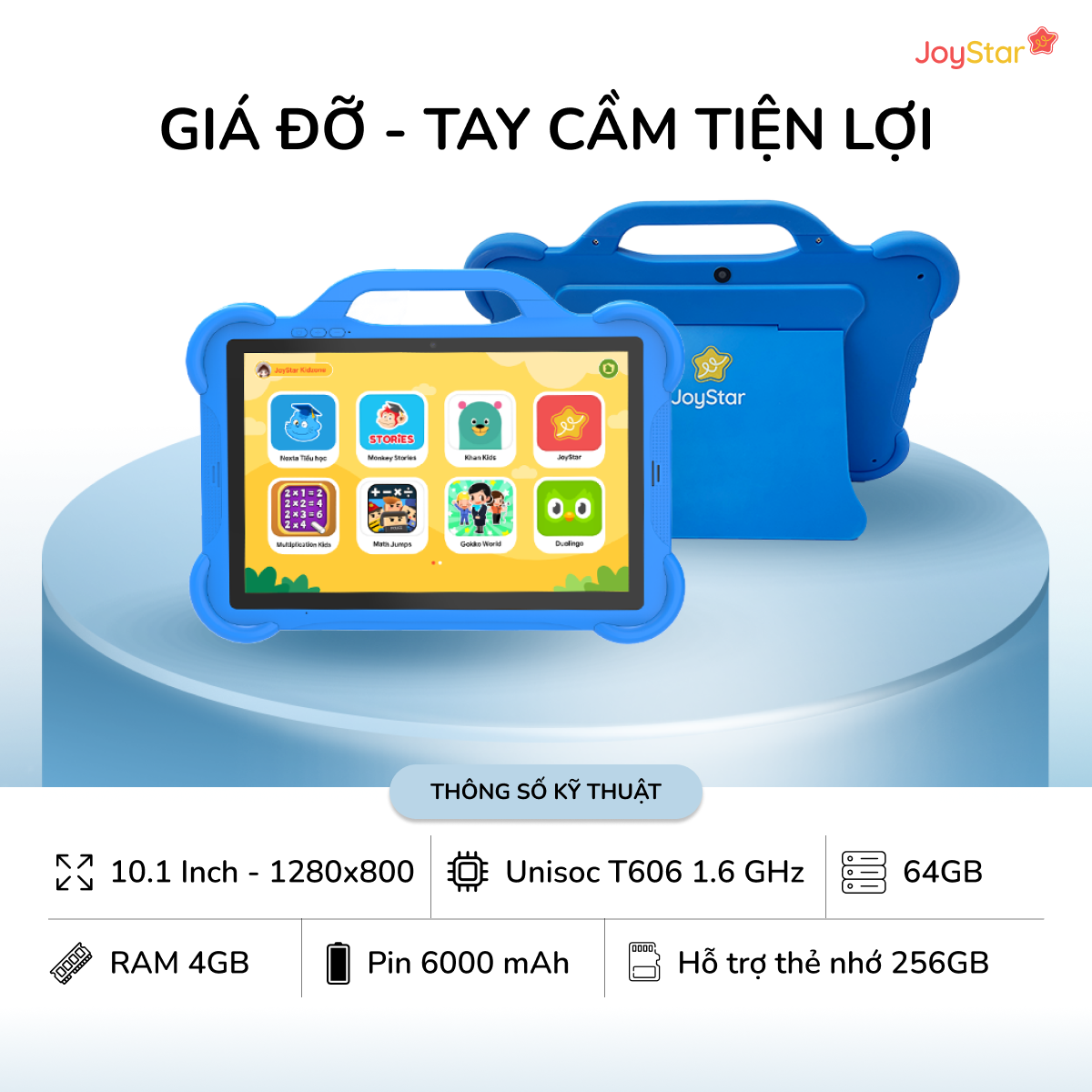 Máy Tính Bảng Trẻ Em Joystar J10 | Thế Hệ Mới với 60 Ứng Dụng + 2 App bản quyền | Shopee Việt Nam